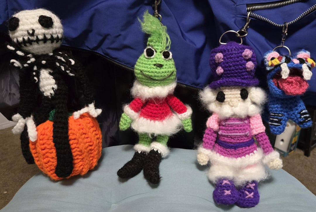 Amigurumis Plushes HANDMADE Crochet JACK Nightmare B4 CHRISTMAS, Grinch ...