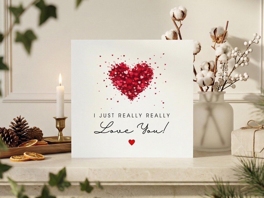 Our First Valentine Card Personalized, Custom Name Year Card, Couple ...