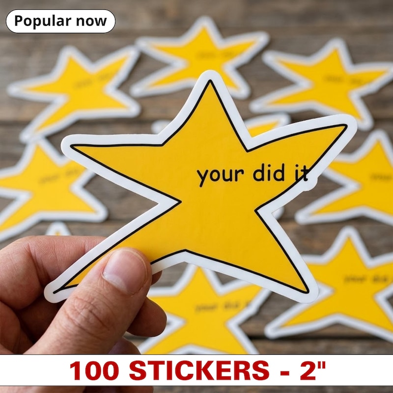 Your Did It Star Sticker - Etsy