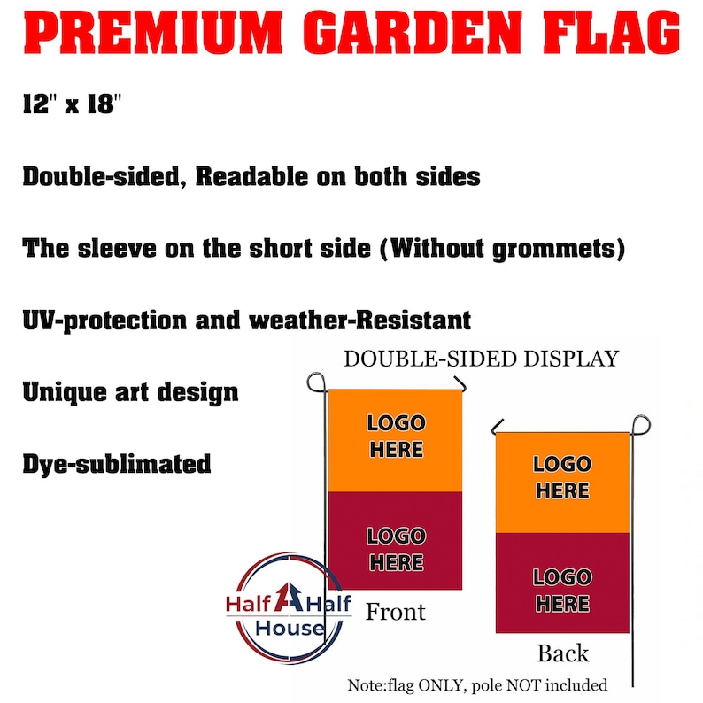 Two Team Sport Flag, Personalized House Divided Banner, Split Hockey ...