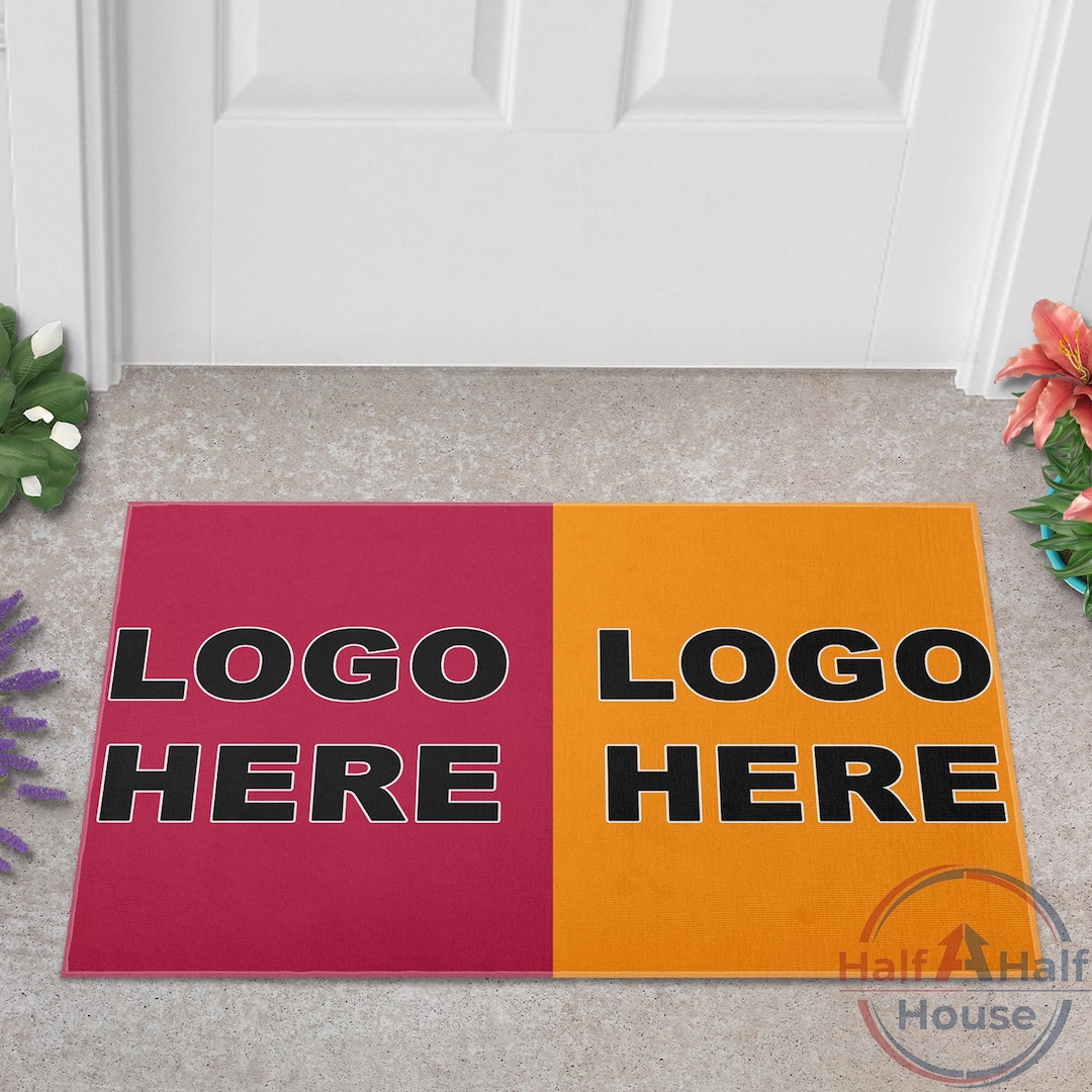 Custom House Divided College Floor Mat, Customized Sports Doormat ...