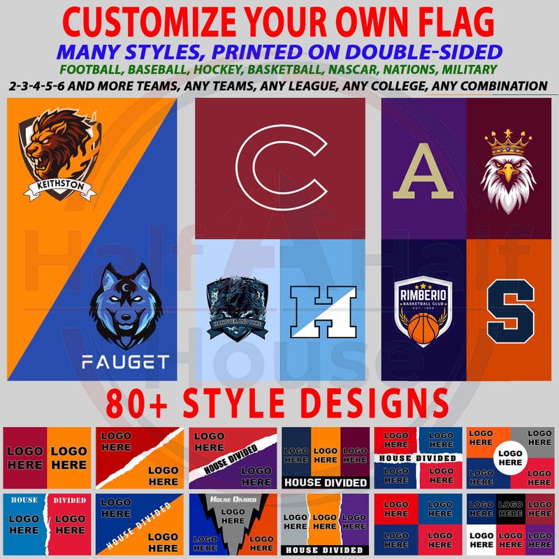 Hanging Team Flag - Etsy