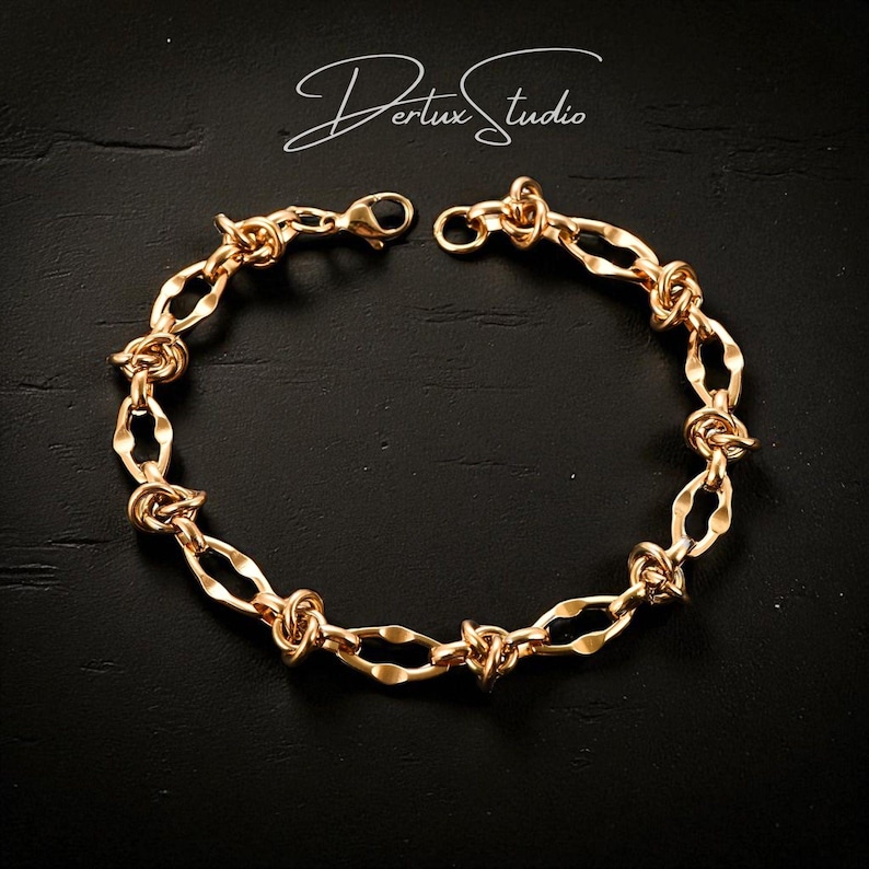 Barbed Wire Bracelet for Men, Stainless Steel Gothic Chain, Punk Gift ...