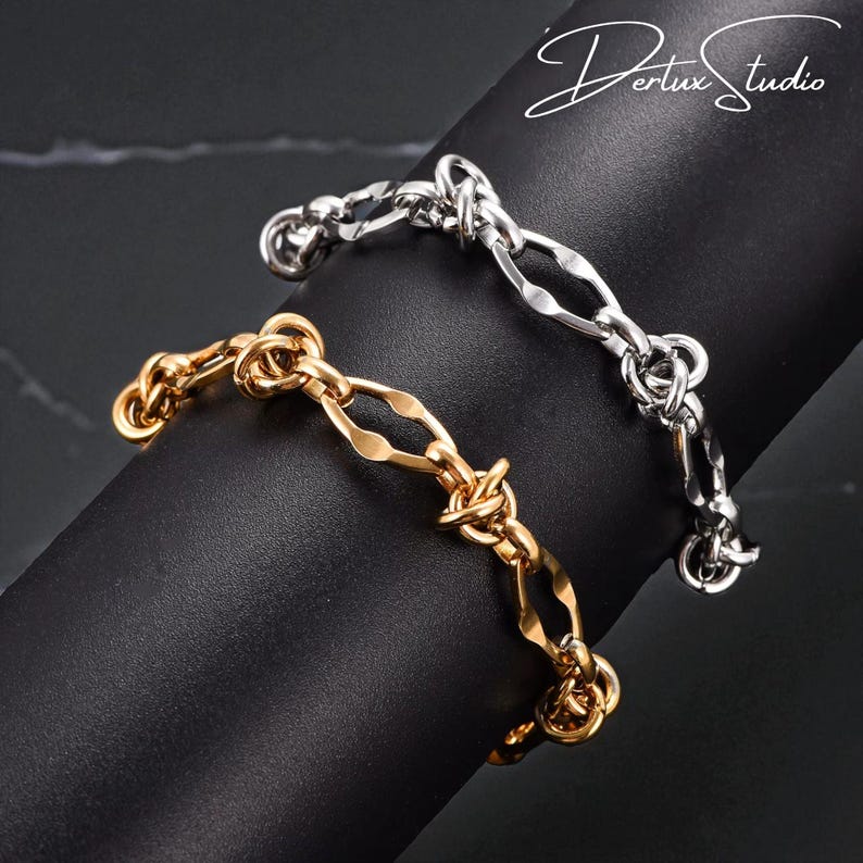 Barbed Wire Bracelet for Men, Stainless Steel Gothic Chain, Punk Gift ...