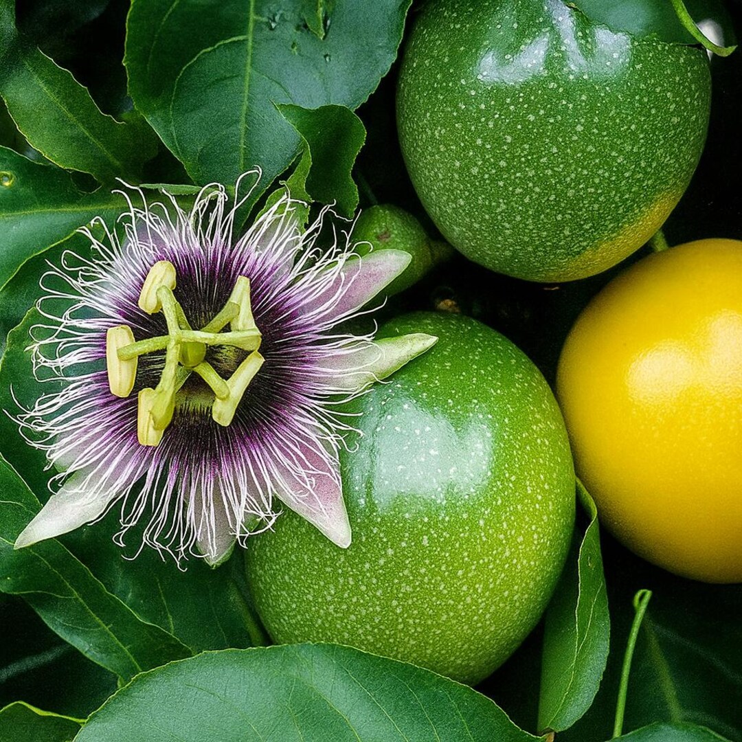 Purple Passion Fruit Seeds (passiflora Edulis) – 10 Granadilla Flower ...