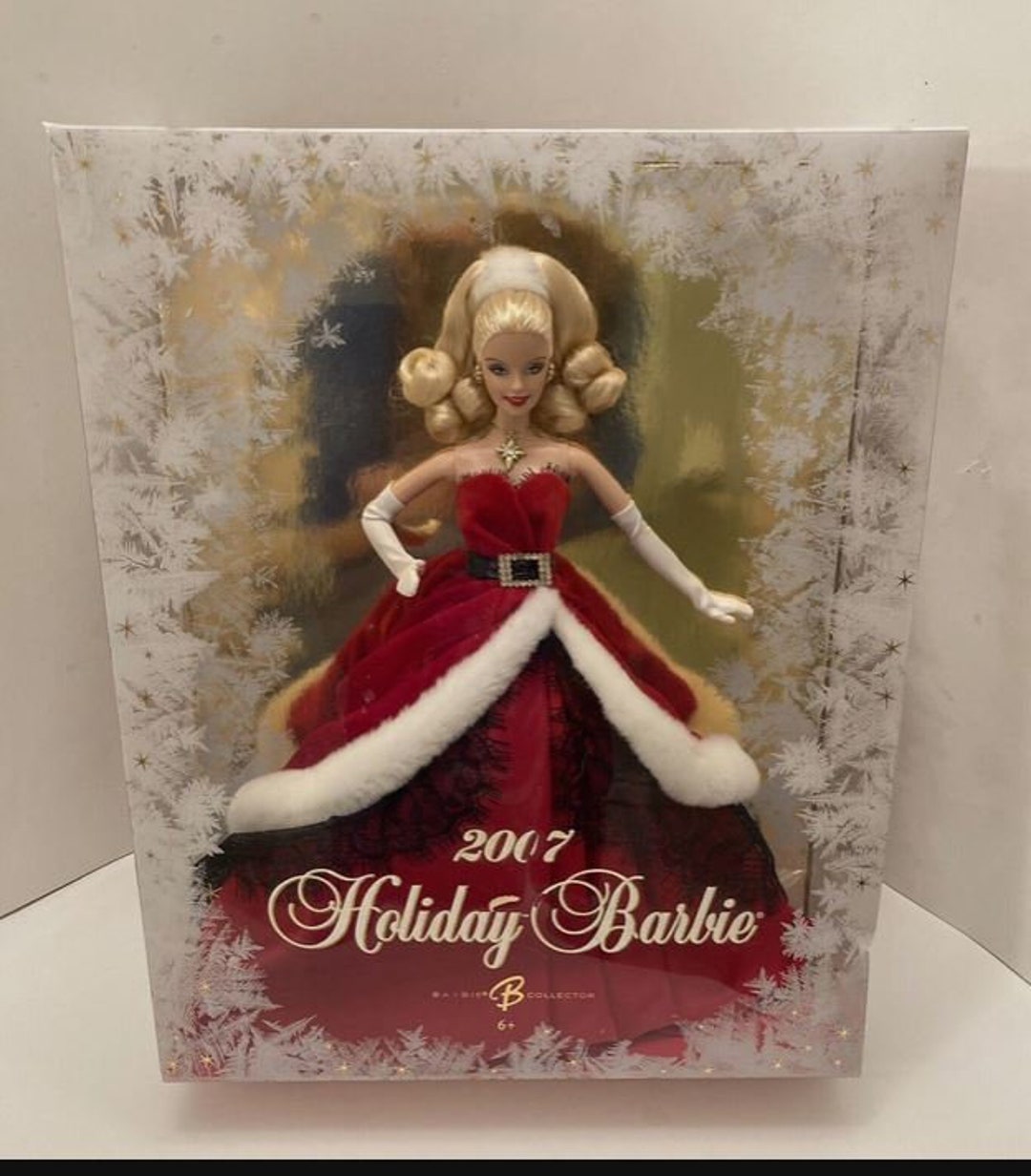 BARBIE Special Edition Happy Holidays Barbie Ms Claus Gown & Gloves ...