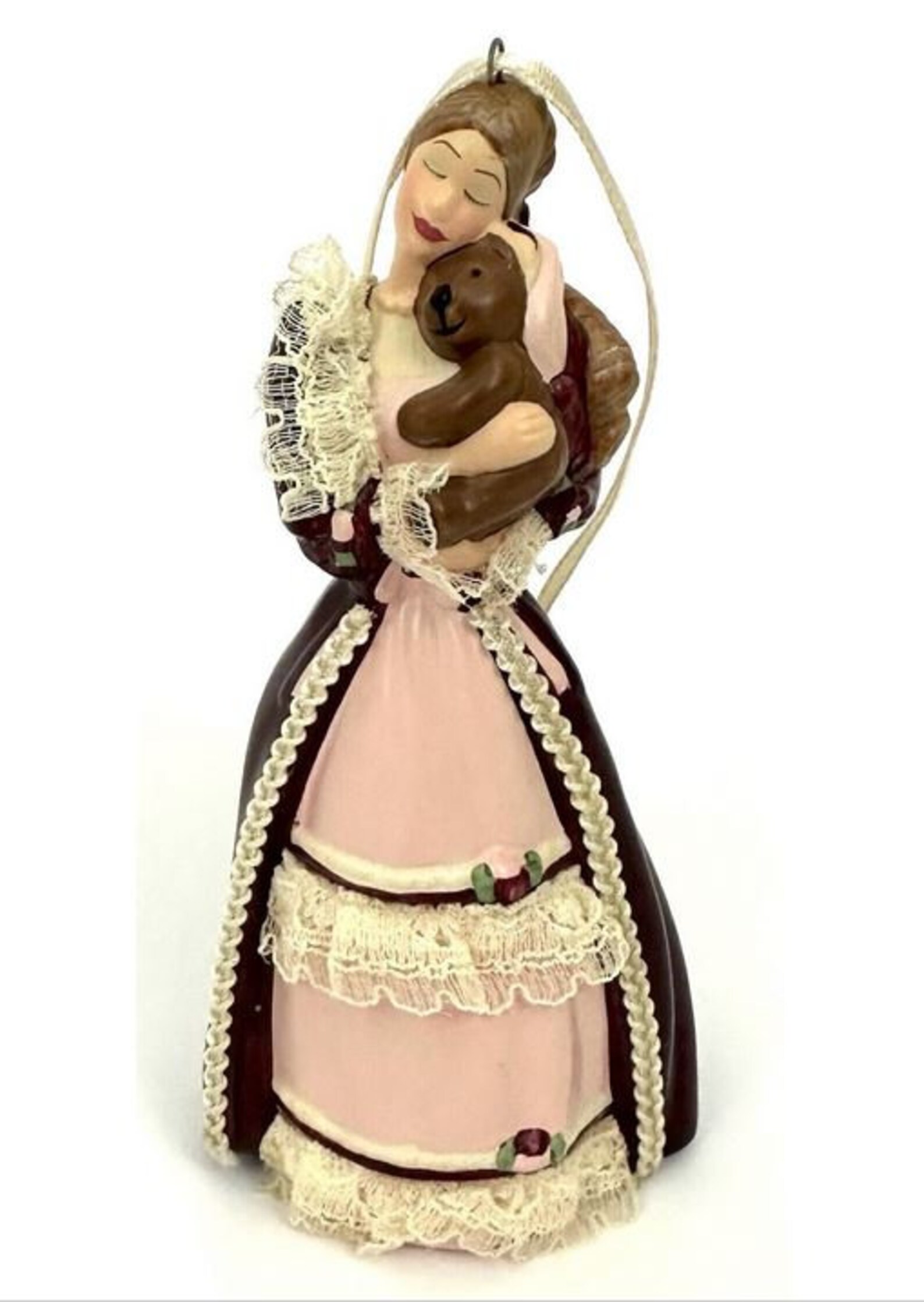 BARBIE Victorian & Cedric Bear Porcelain Ornament, 2001 Hallmark ...