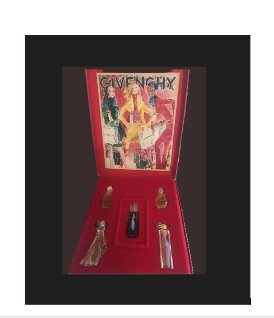 Vintage Givenchy Mini Perfume Sample Set Indecence Ysatis Organza Amarige Hot Couture Set Of