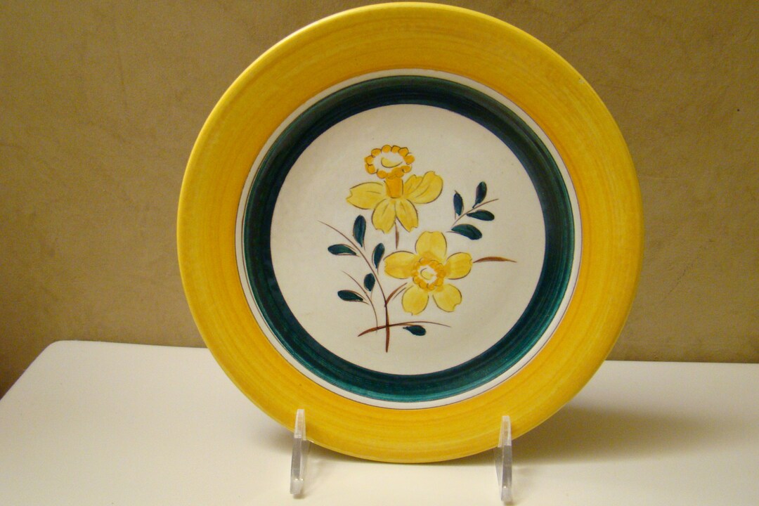 STANGL Yellow Daffodil PLATE Made for LUNNING 8 1/4 - Etsy