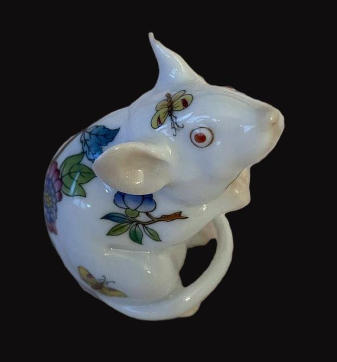 Herend MOUSE, Porcelain RARE Mouse Figurine Flawless - Etsy