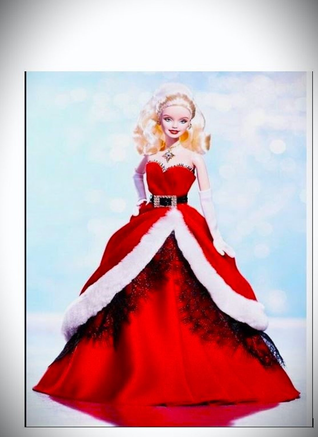 BARBIE Special Edition Happy Holidays Barbie Ms Claus Gown & - Etsy