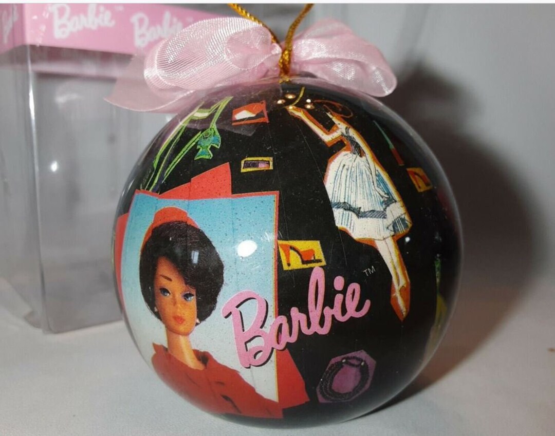 Hallmark BARBIE Ornament 1997 Vintage 3 Decoupage Ornament matrix ...