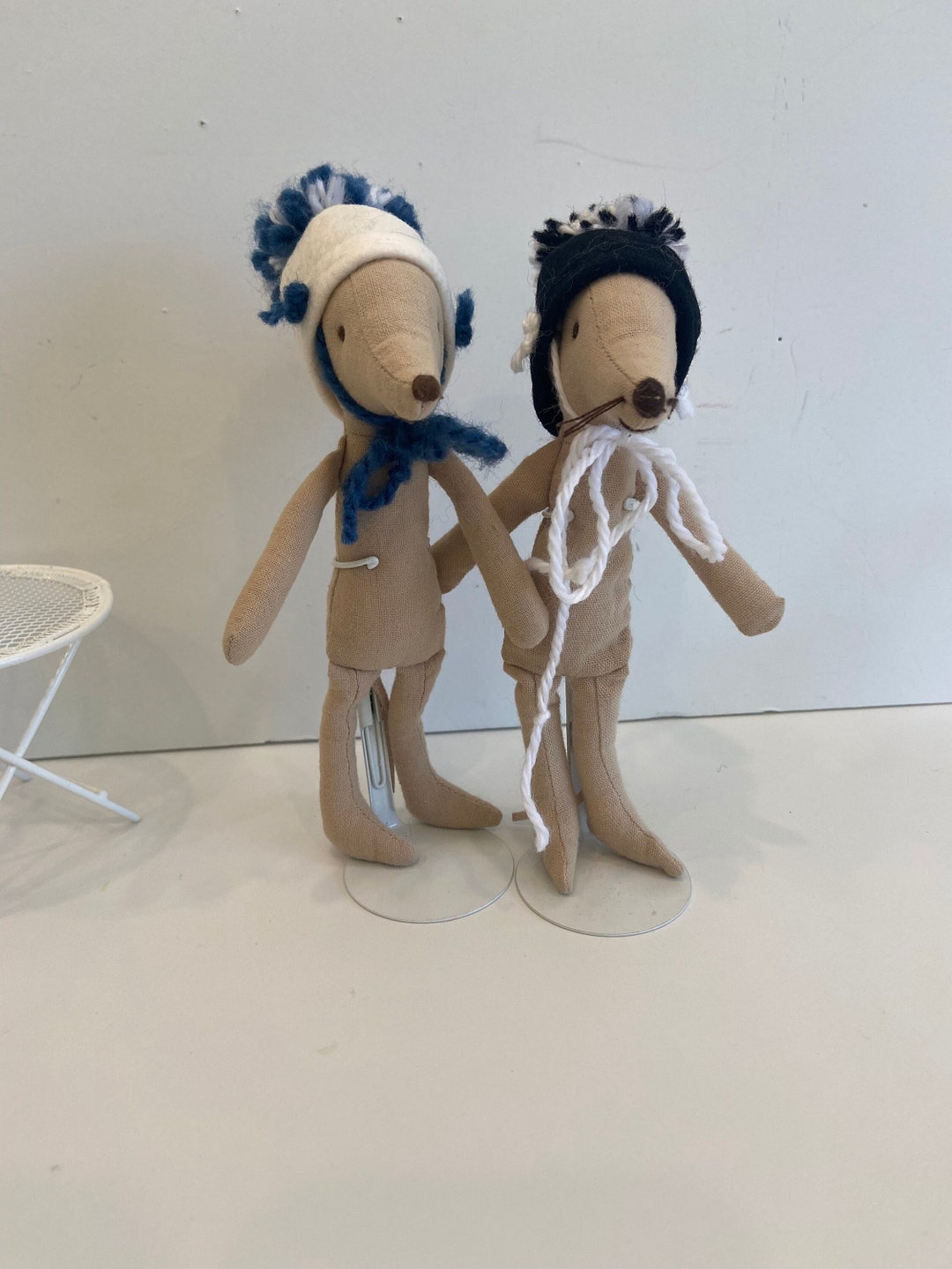 Winter Hats for Your Maileg Mice or Small Dolls Handmade Felt and Yarn ...