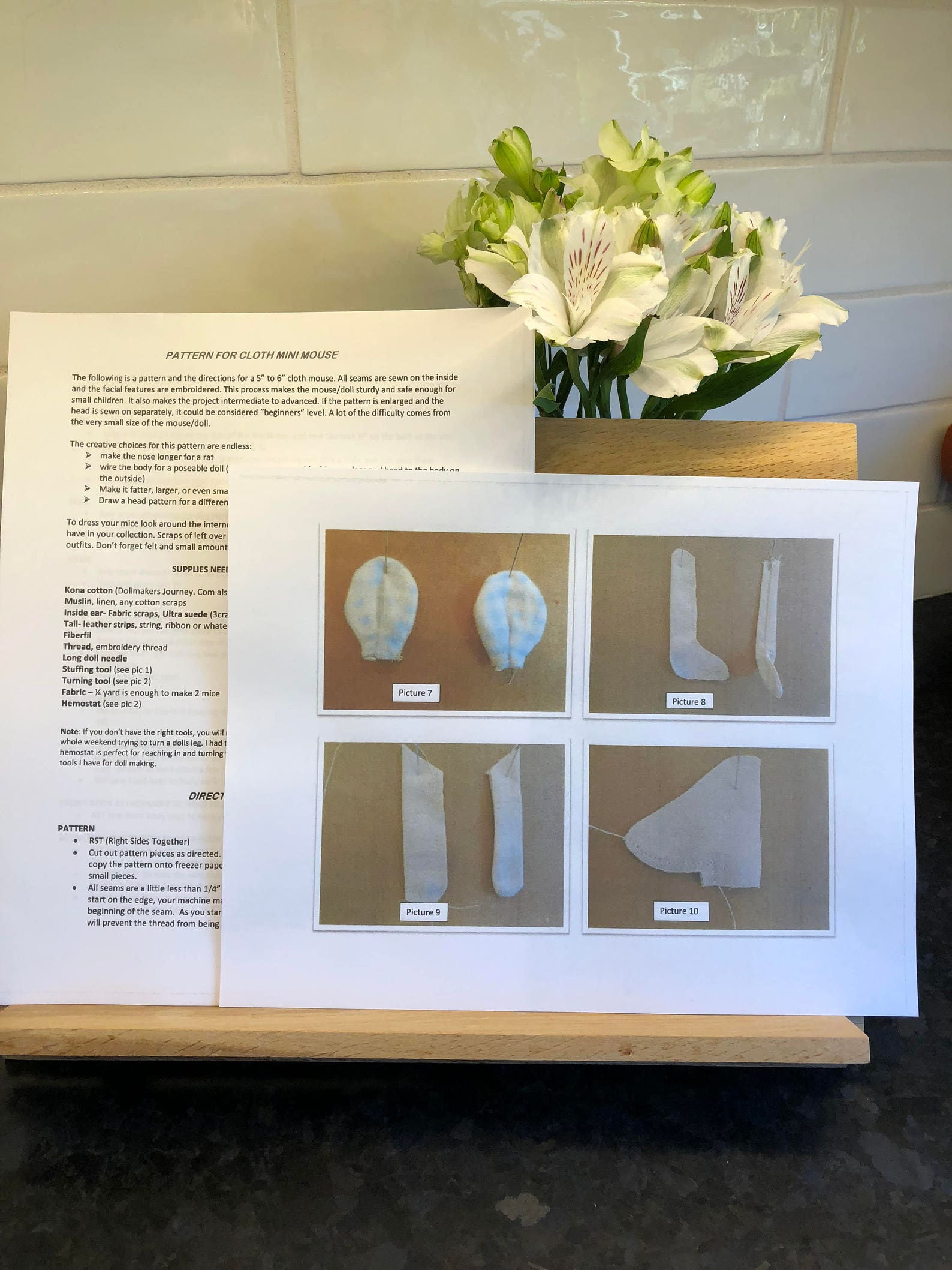 MAILEG Inspired Micro MICE PDF Sewing Pattern 5 Inch Cloth - Etsy