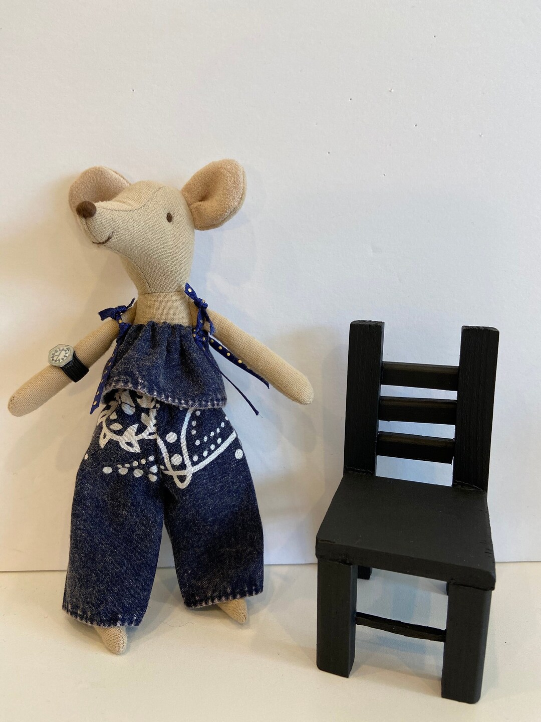 WOODEN CHAIRS for Maileg Micro and 5" and 6" Dolls*handcrafted*for Play ...