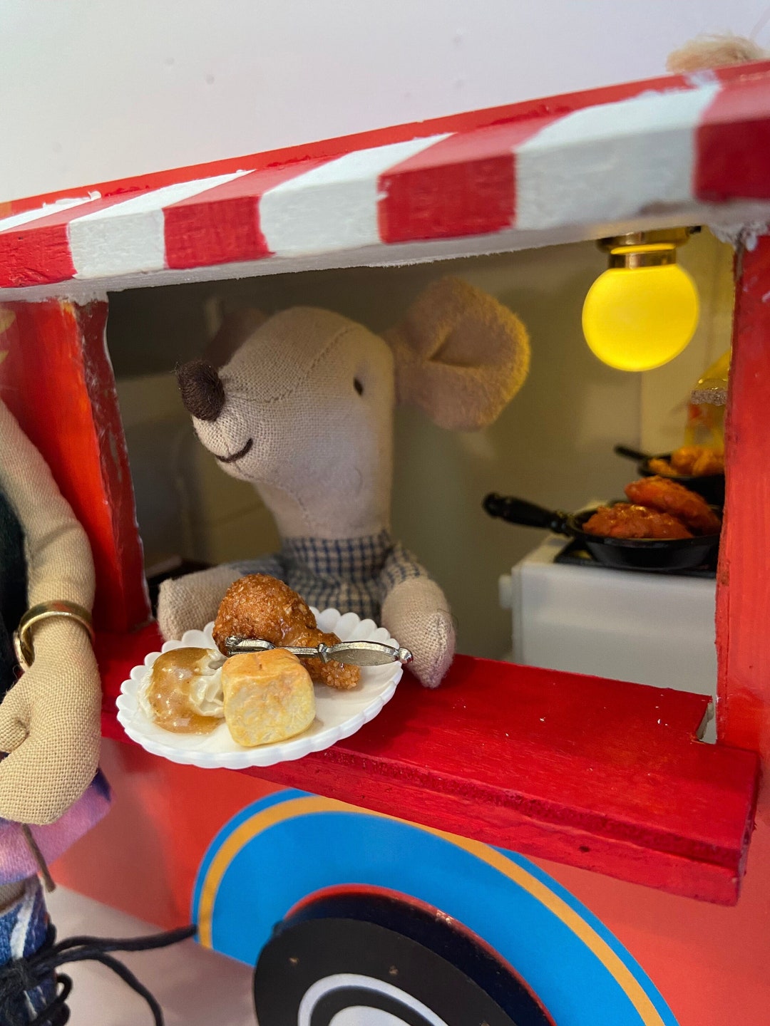 CHICKEN FOOD TRUCK for Maileg Mice and Small Dolls/everything Included ...