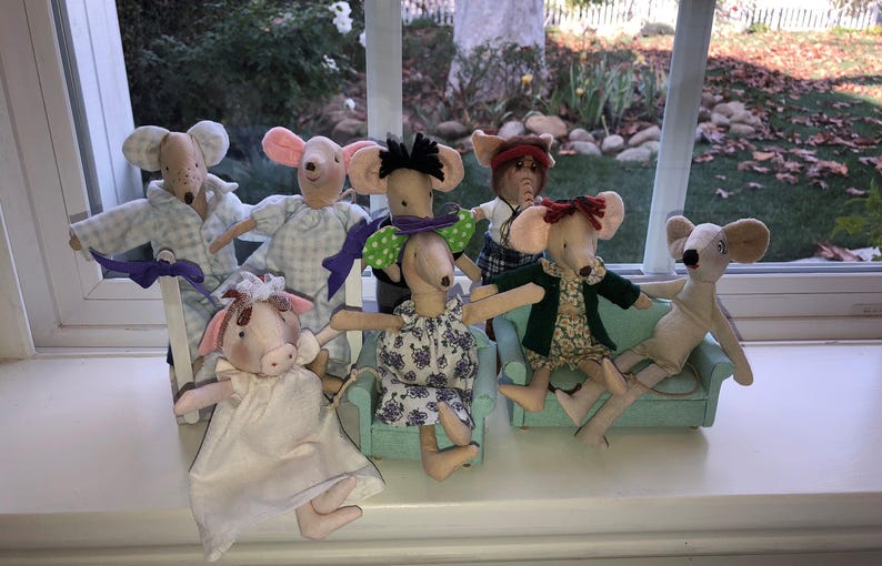 MAILEG Inspired Micro MICE PDF Sewing Pattern 5 Inch Cloth - Etsy