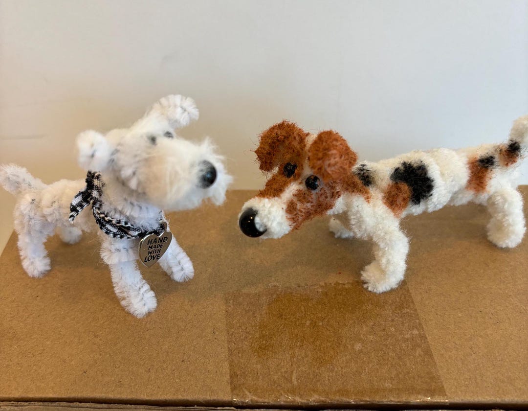 Miniature Pipe Cleaner Dogshandmadefor Maileg Mice or Mini Dollsnot for ...