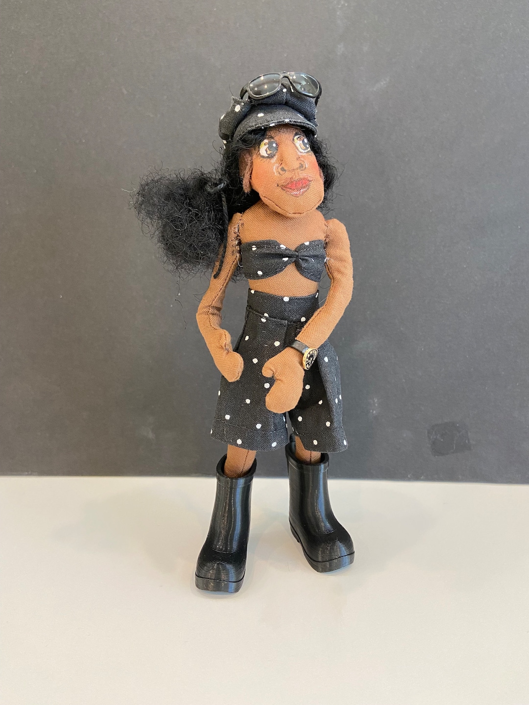 Meet Hope a Cloth Art Doll*6 Inches Tall*full Body Armature - Etsy