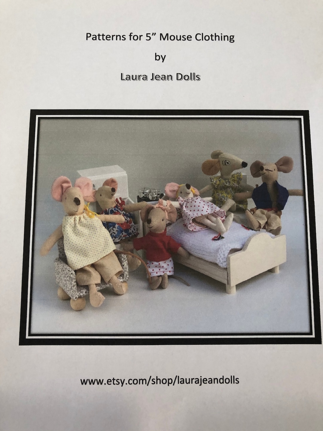 Doll Clothes PDF Pattern: Fits 5" Maileg Mice, 7 Outfits (printable ...