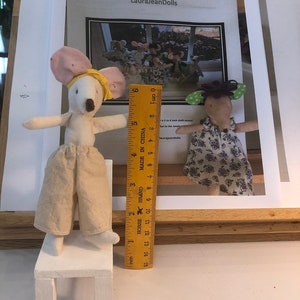 Doll Clothes PDF Pattern: Fits 5" Maileg Mice, 7 Outfits (printable ...