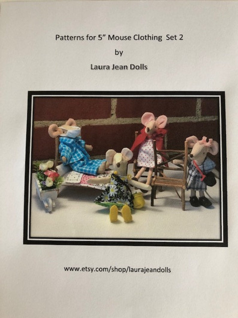 Set 2 PDF Pattern for 5 Inch Cloth MAILEG MICE or Dolls - Etsy
