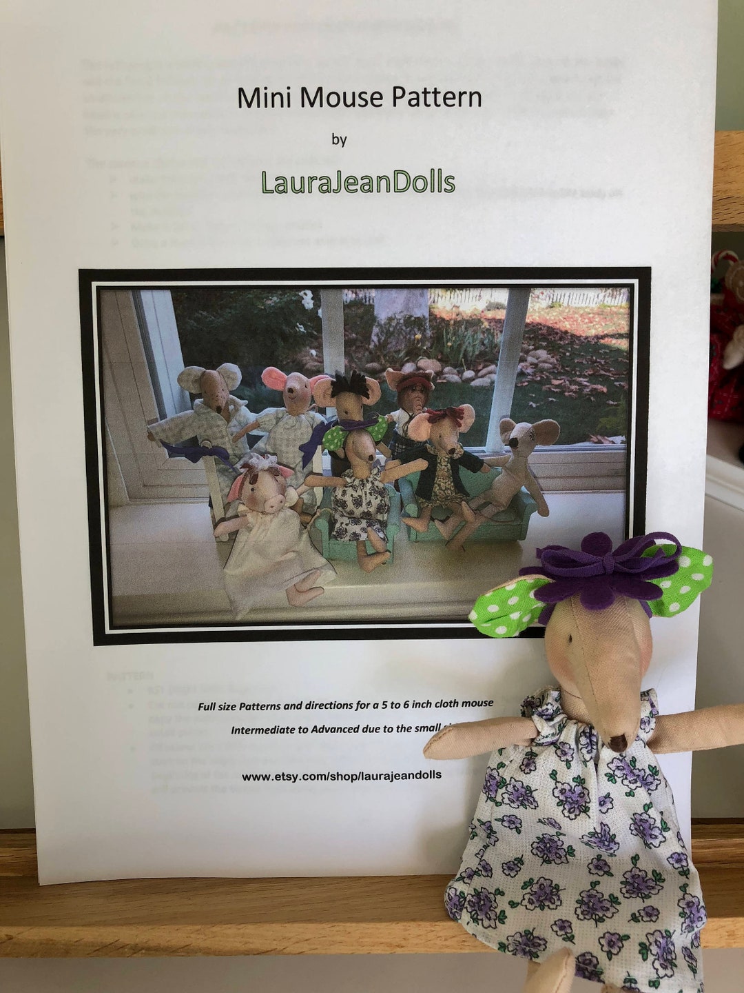 MAILEG Inspired Micro MICE - PDF Sewing Pattern - 5 Inch Cloth Mouse ...