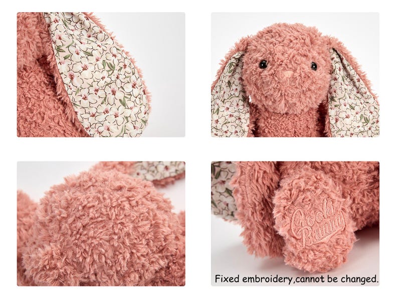 Personalized Plush Bunny Rabbit,bunny Soft Plush Toy,soft Plush Bunny ...
