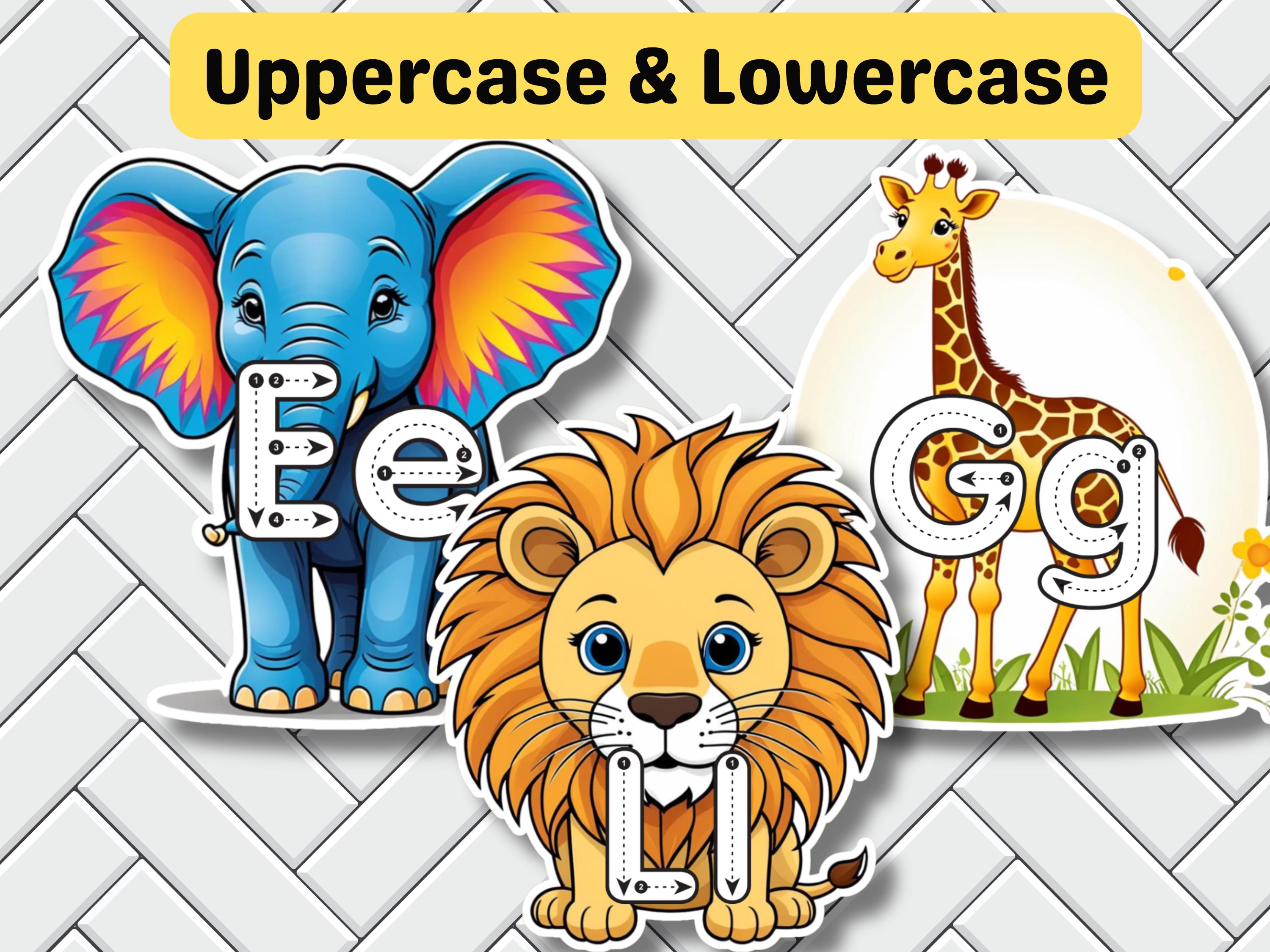 Alphabet Tracing Activity | Object-themed Letter Cards | Uppercase ...
