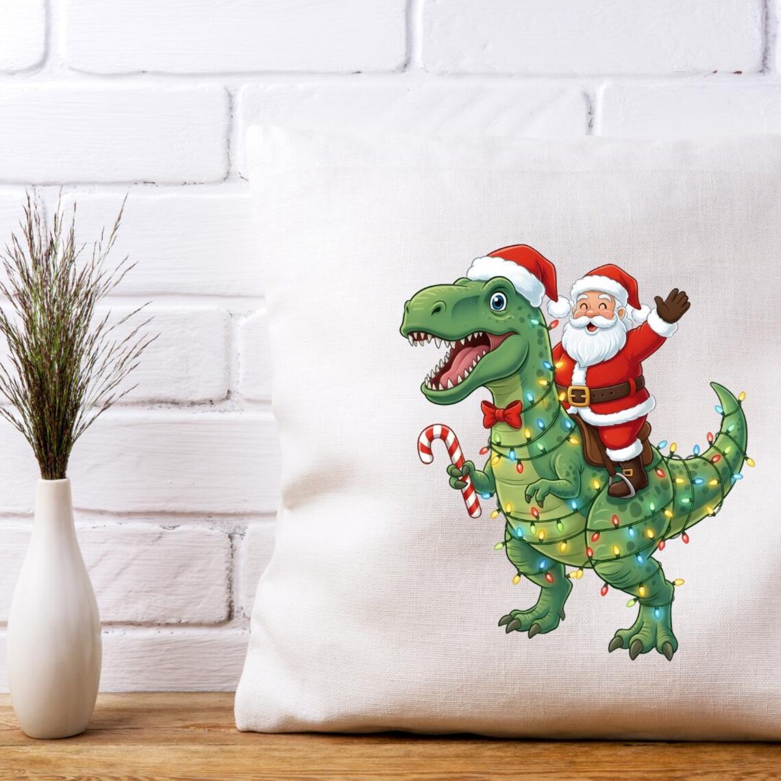 Christmas Dinosaur PNG | Cute Christmas Dino Clipart | Holiday T-shirt ...