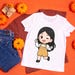 Kawaii Chibi Girl Stickers PNG Bundle, Anime Clipart (digital Download ...