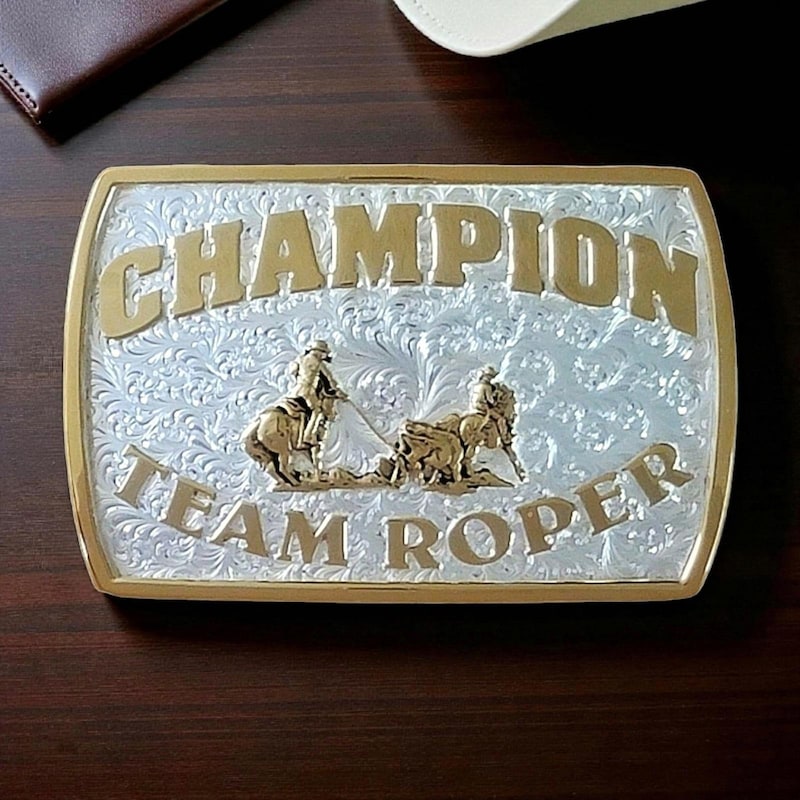 Vintage Team Roper Buckle - Etsy