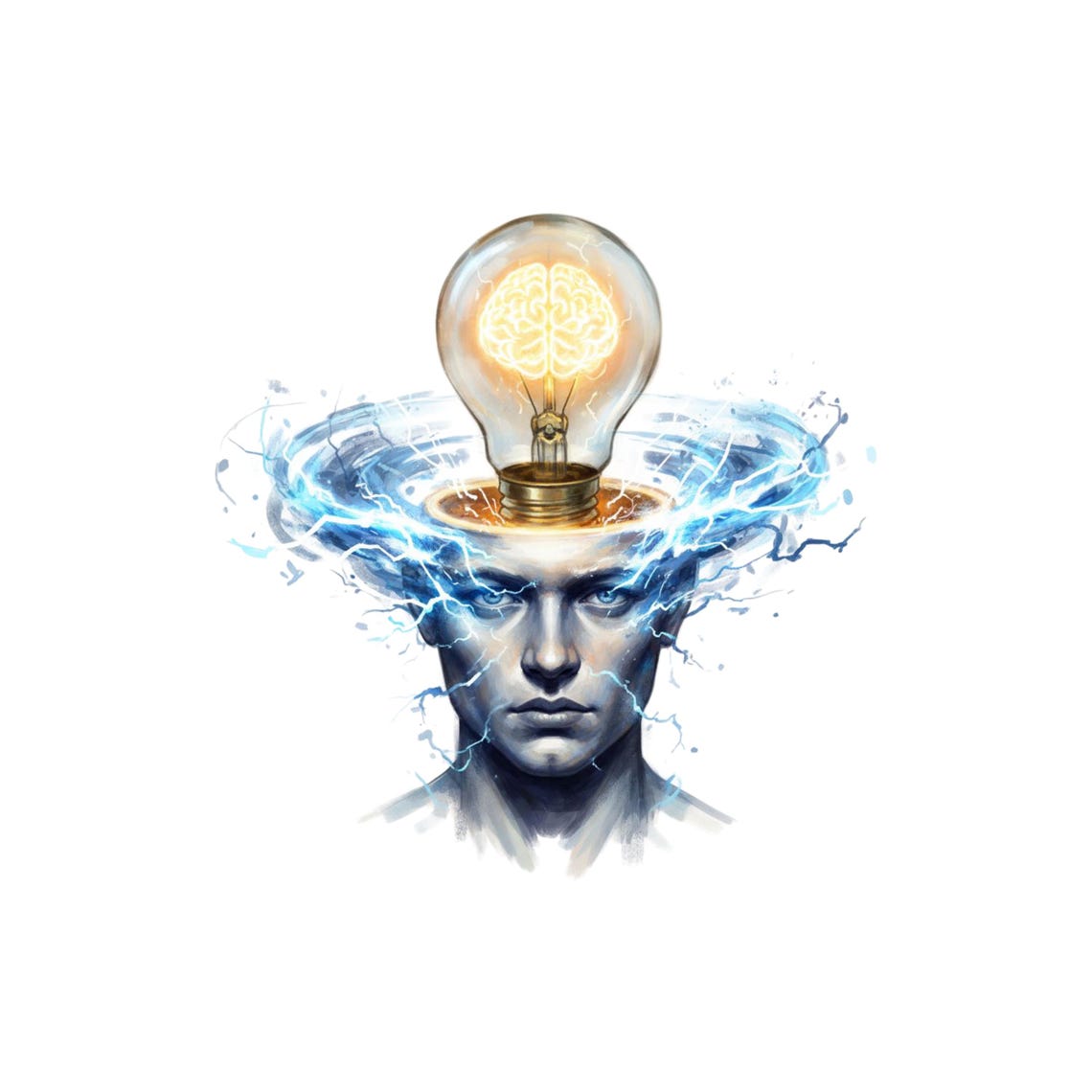 Human Brain Power Clipart: Design Art Printable (PDF Download) - Etsy