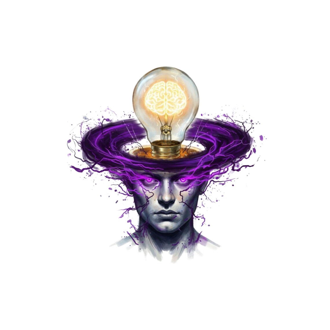 Human Brain Power Clipart: Design Art Printable (PDF Download) - Etsy