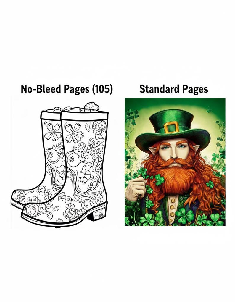St Patrick’s Day Coloring Pages for Adults, 105 Bold & Easy Pages ...