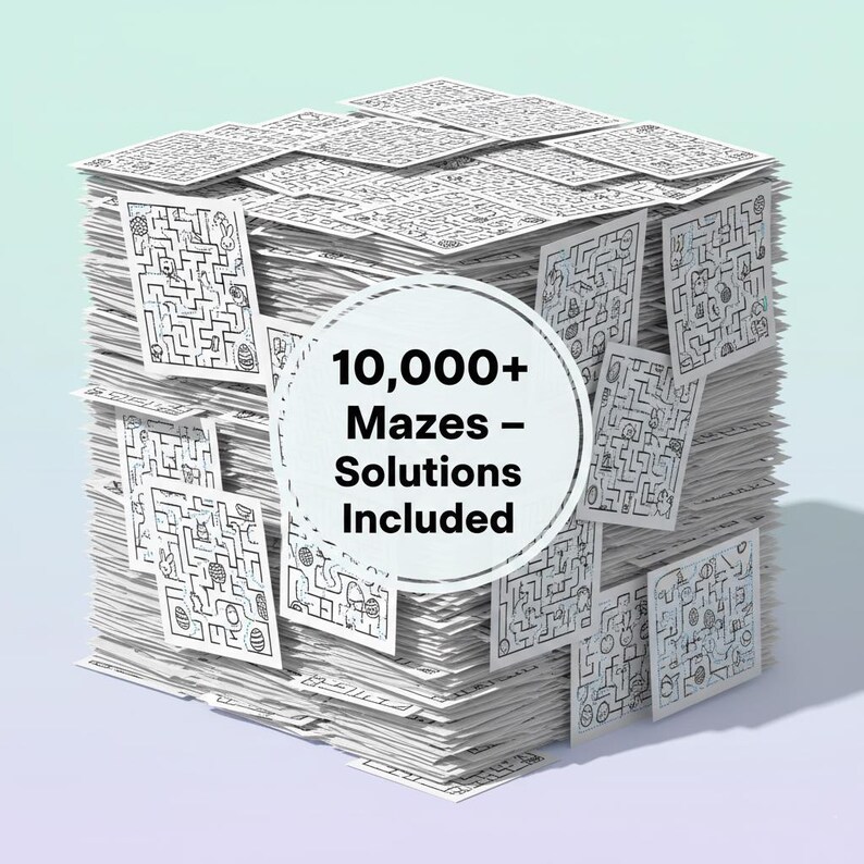 10,000+ Easter Bunny Mazes SVG Bundle | PLR MRR - Etsy Canada