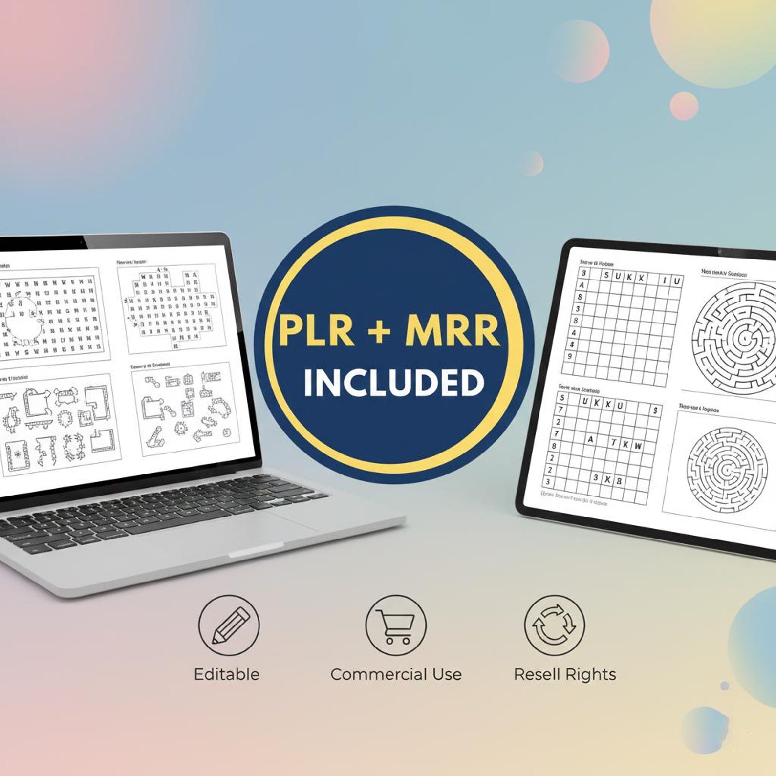 1000+ Puzzle Mega Bundle for Kids and Adults With PLR MRR (digital ...