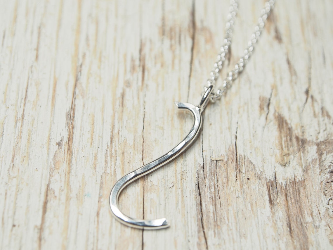 Letter L Necklace, Sterling Silver L Pendant, Personalized Initial ...