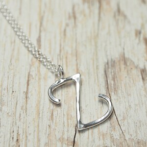 Letter Z Necklace, Sterling Silver Z Pendant, Ildiko Jewelry ...