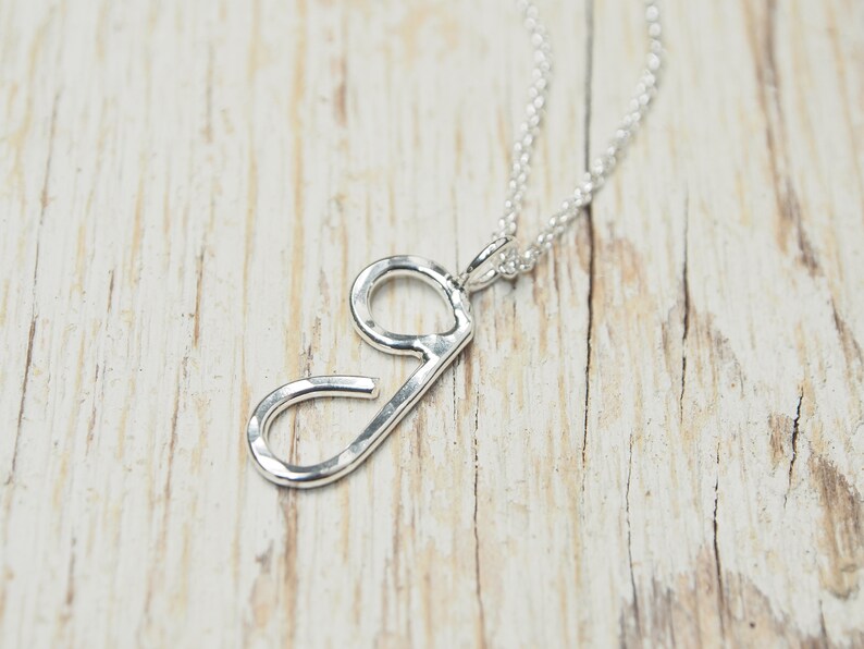 Letter G Necklace, Sterling Silver G Pendant, Ildiko Jewelry ...