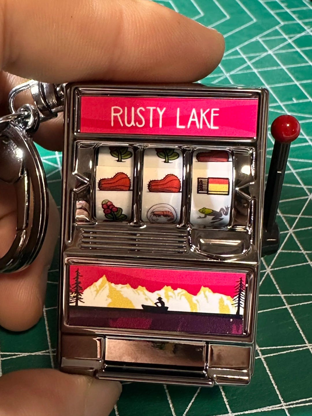 Rusty Lake Hotel Keychain: Handmade Slot Machine Collectible - Etsy