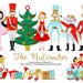 Nutcracker Christmas Clipart, Ballet Watercolor Graphics (digital ...