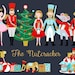 Nutcracker Christmas Clipart, Ballet Watercolor Graphics (digital ...