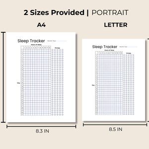 Sleep Tracker PDF | Printable and Fillable | Digital Sleep Log | A4 ...
