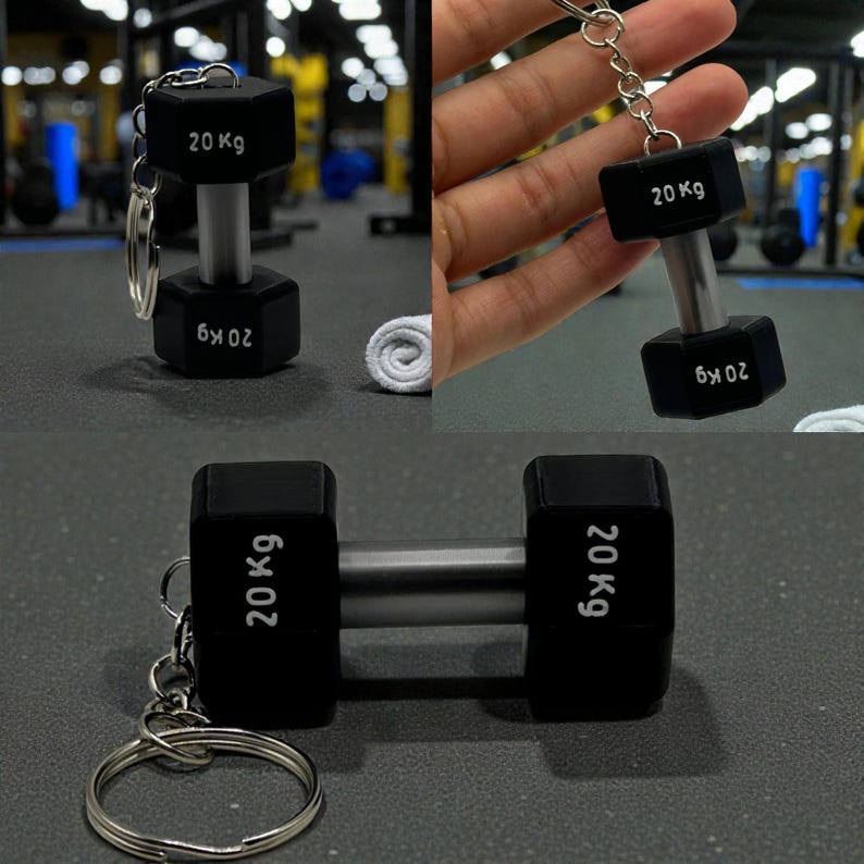 Dumbbell, Kettlebell & Gym Plate Keychains – Discount on BULK Orders ...
