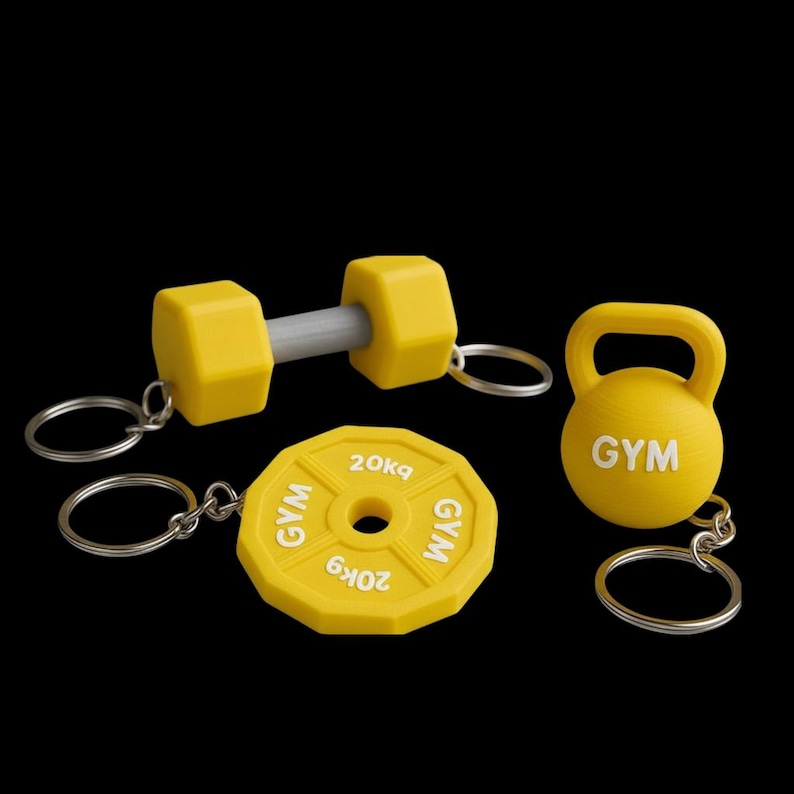 Dumbbell, Kettlebell & Gym Plate Keychains – Discount on BULK Orders ...