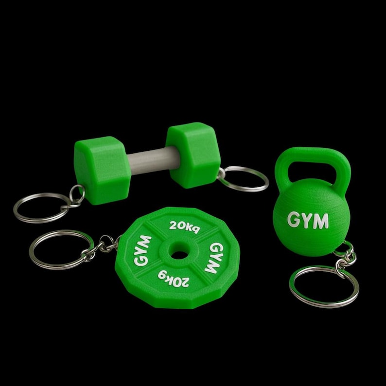 Dumbbell, Kettlebell & Gym Plate Keychains – Discount on BULK Orders ...