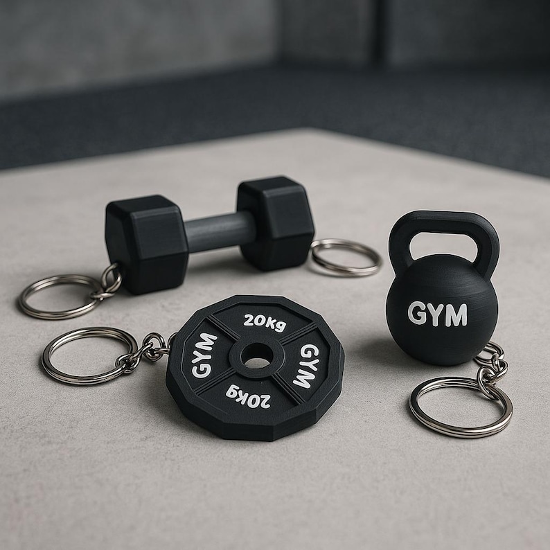 Dumbbell, Kettlebell & Gym Plate Keychains – Discount on BULK Orders ...