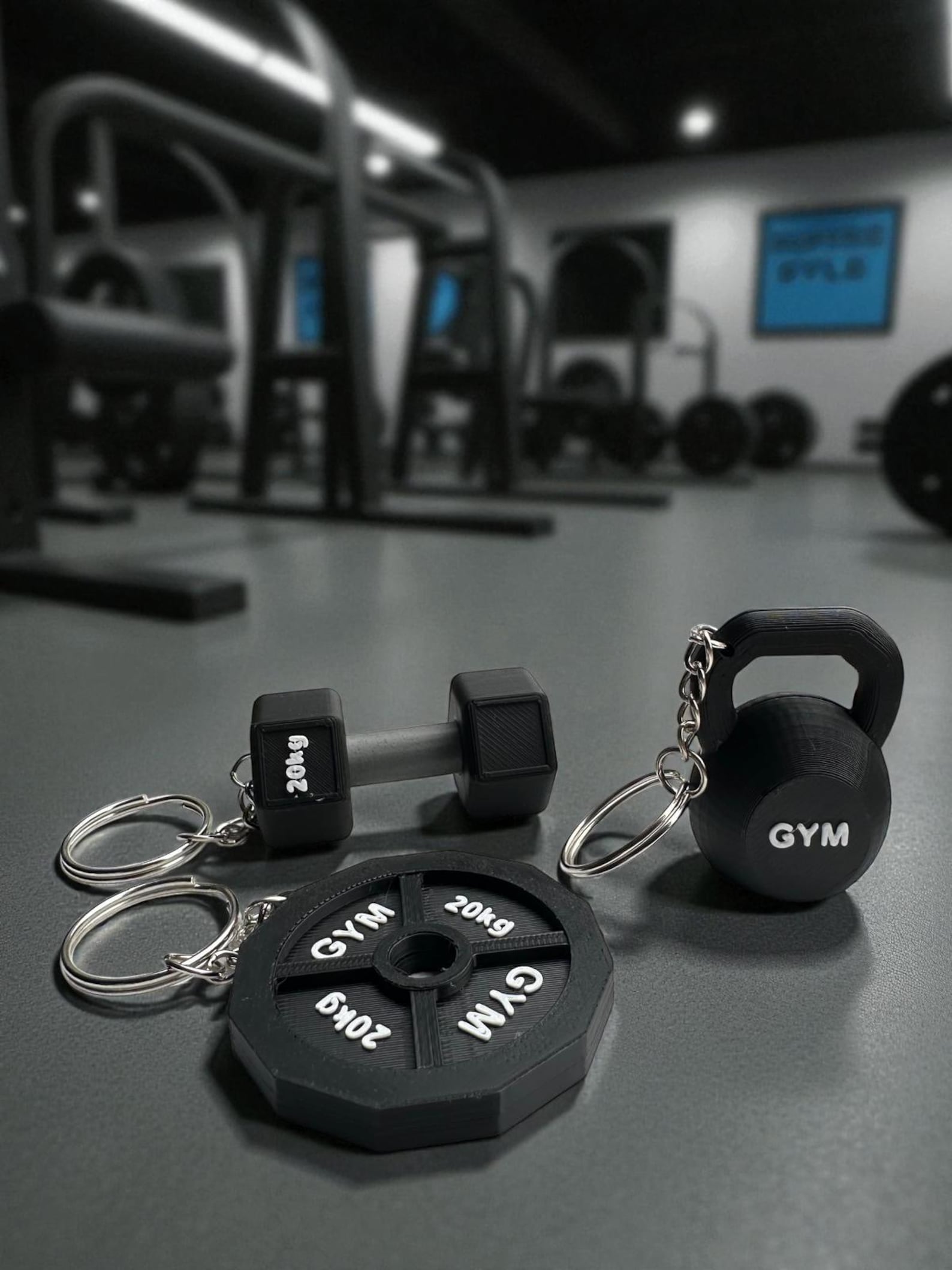 Dumbbell, Kettlebell & Gym Plate Keychains – Discount on BULK Orders ...