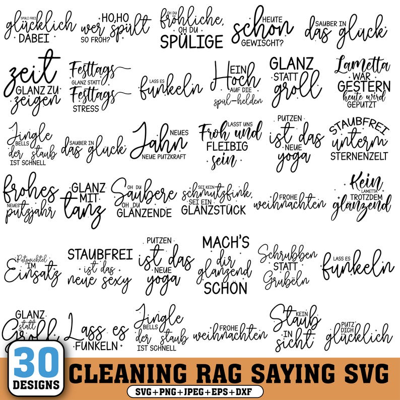 German Cleaning Rag Saying Svg,funny German Cleaning Quotes,haushalt ...